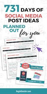 Angie Gensler – 731 Days of Social Media Posts